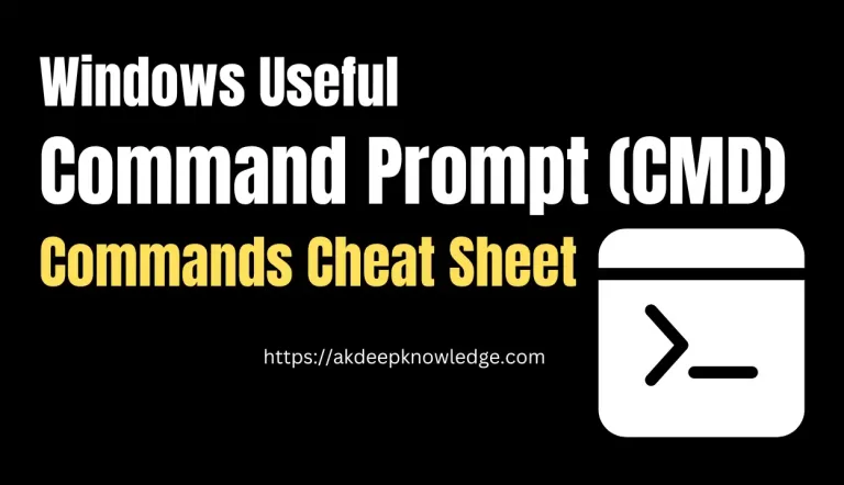 Windows Useful Command Prompt Commands Windows Useful Command Prompt Commands