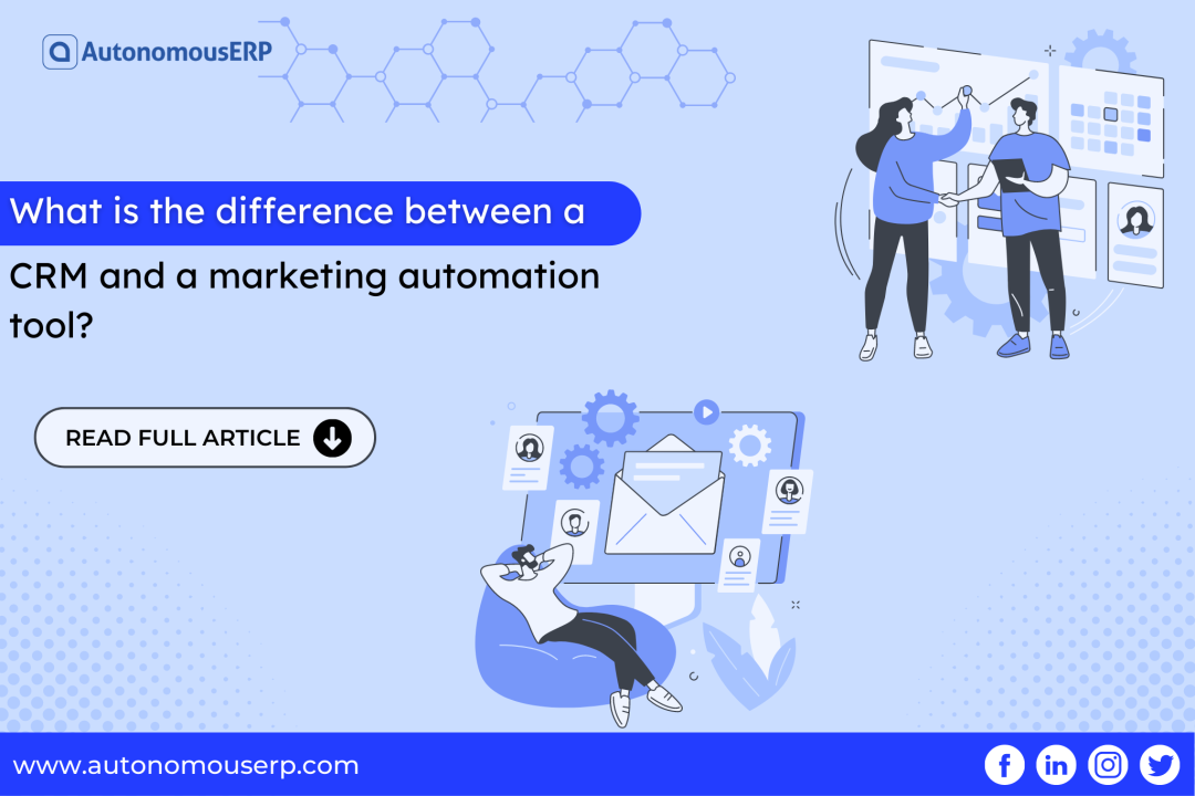 What is the difference between a CRM and a marketing automation tool? What is the difference between a CRM and a marketing automation tool?
