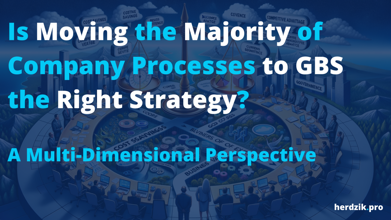 Is Moving the Majority of Company Processes to GBS the Right Strategy ... Is Moving the Majority of Company Processes to GBS the Right Strategy ...