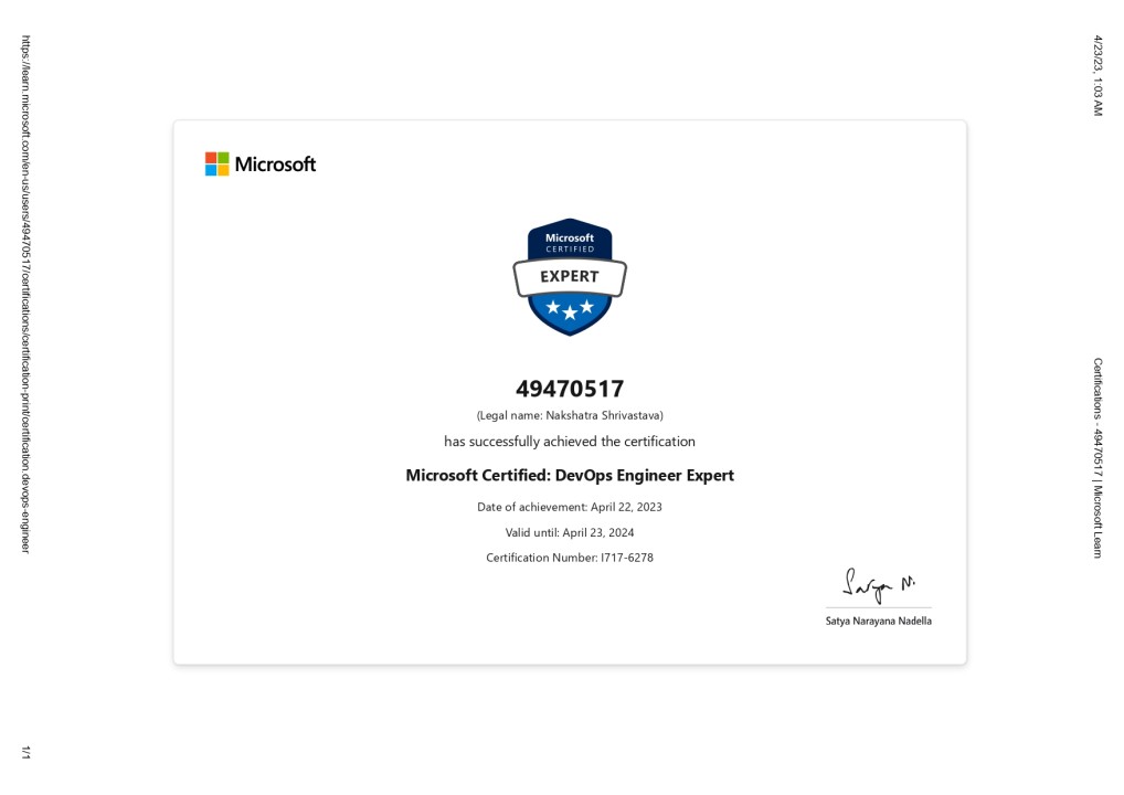 Microsoft Certified: DevOps Engineer Expert - 400 Microsoft Certified: DevOps Engineer Expert - 400