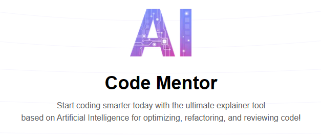 Learn coding easily with AI code mentor. Learn coding easily with AI code mentor.