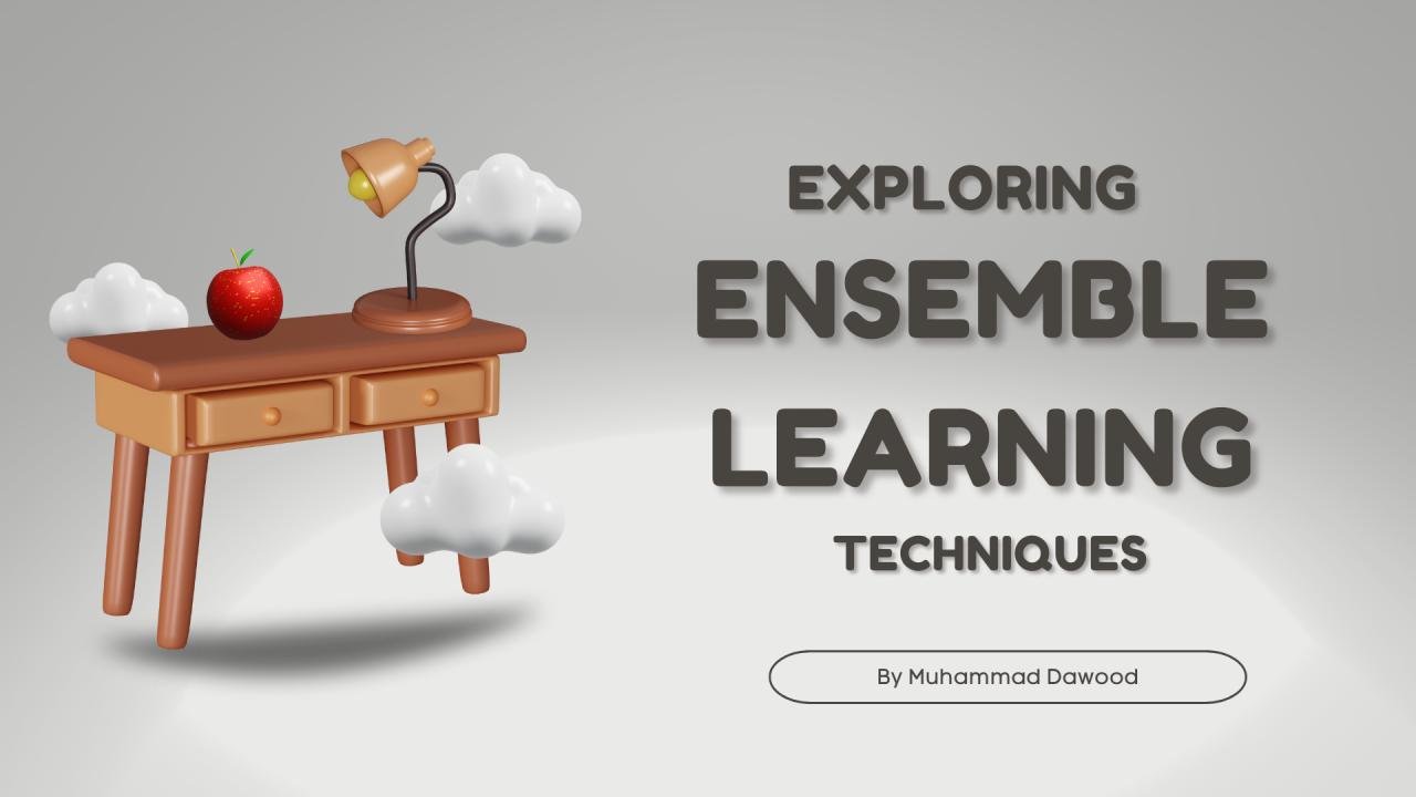 Exploring Ensemble Learning Techniques Exploring Ensemble Learning Techniques