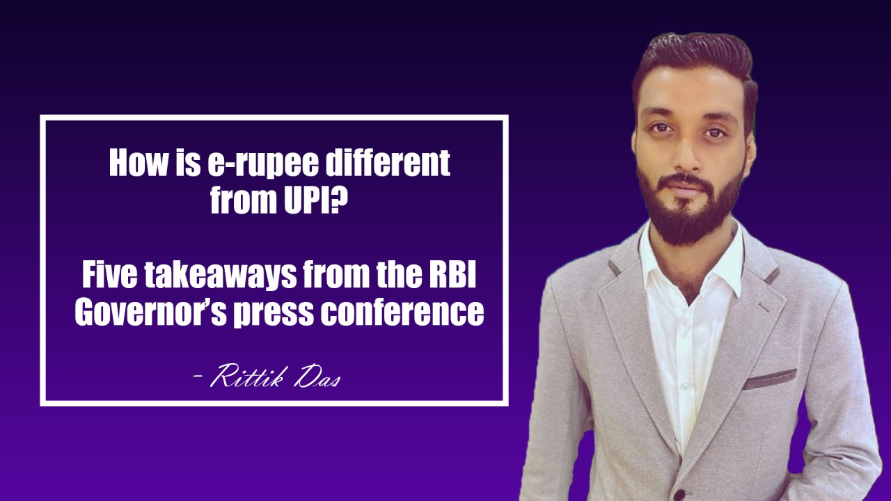 How is e-rupee different from UPI? | Five takeaways from the RBI ... How is e-rupee different from UPI? | Five takeaways from the RBI ...