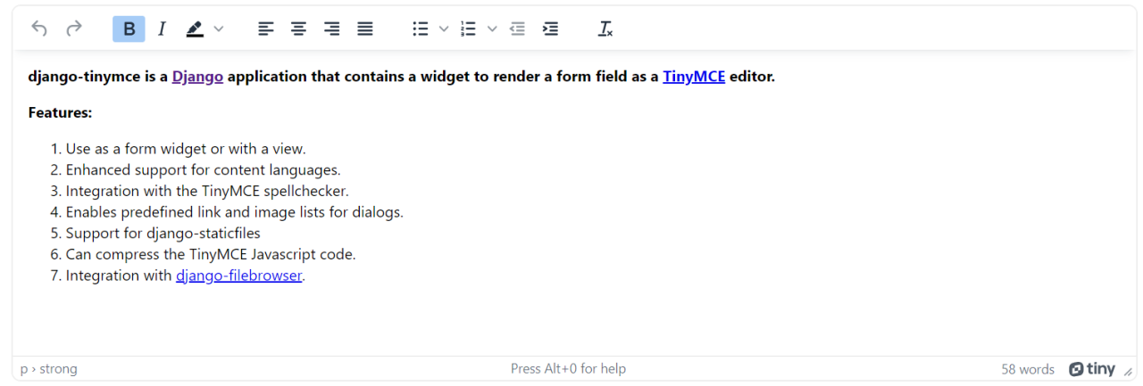 Level Up Your Django Project with Django-TinyMCE! Level Up Your Django Project with Django-TinyMCE!