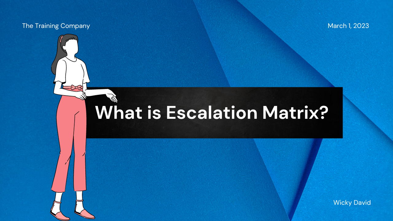 Day 29: What is Escalation Matrix? Day 29: What is Escalation Matrix?