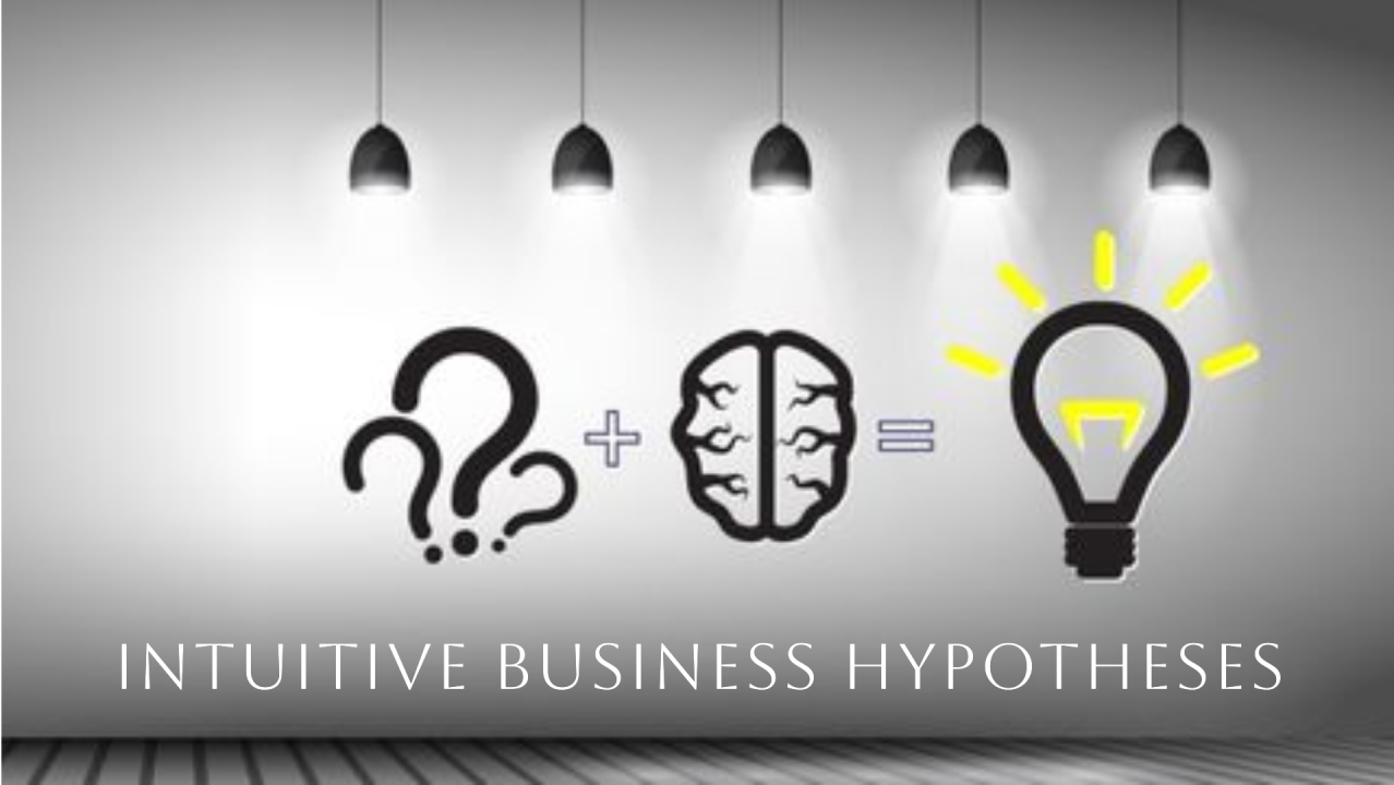 'INTUITIVE BUSINESS HYPOTHESES'. #Leadership 'INTUITIVE BUSINESS HYPOTHESES'. #Leadership
