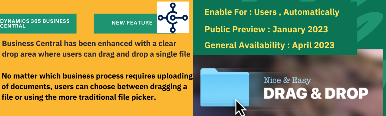 Drag and drop files onto the file upload dialog - Business Central Drag and drop files onto the file upload dialog - Business Central