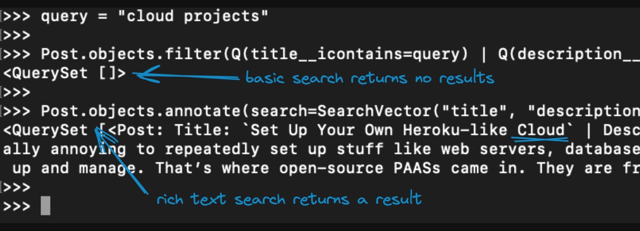 Full-Text Search with Django & PostgreSQL in Six minutes Full-Text Search with Django & PostgreSQL in Six minutes