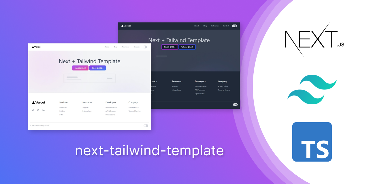 NextJS+Tailwind CSS Starter Template NextJS+Tailwind CSS Starter Template