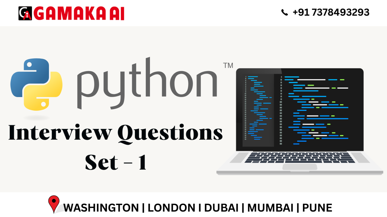 Python Interview Questions Set 1 Python Interview Questions Set 1