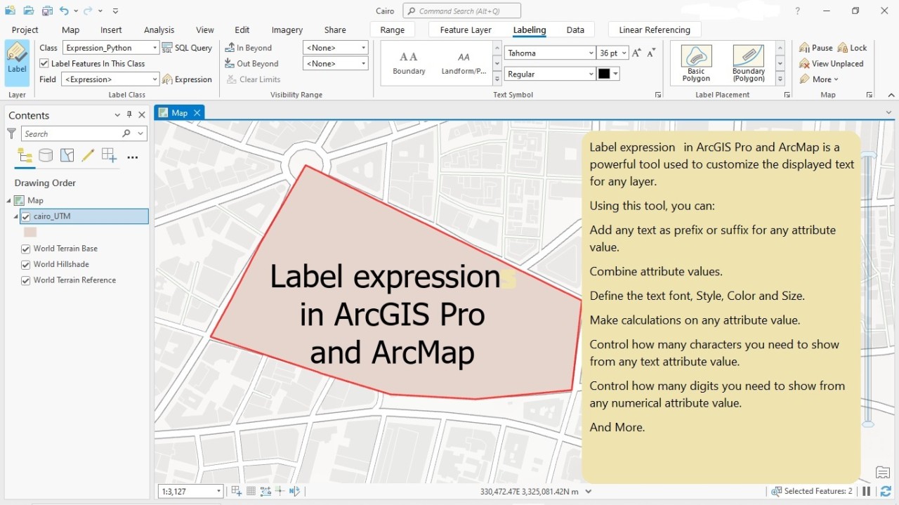 Label expression in ArcGIS Pro and ArcMap Label expression in ArcGIS Pro and ArcMap