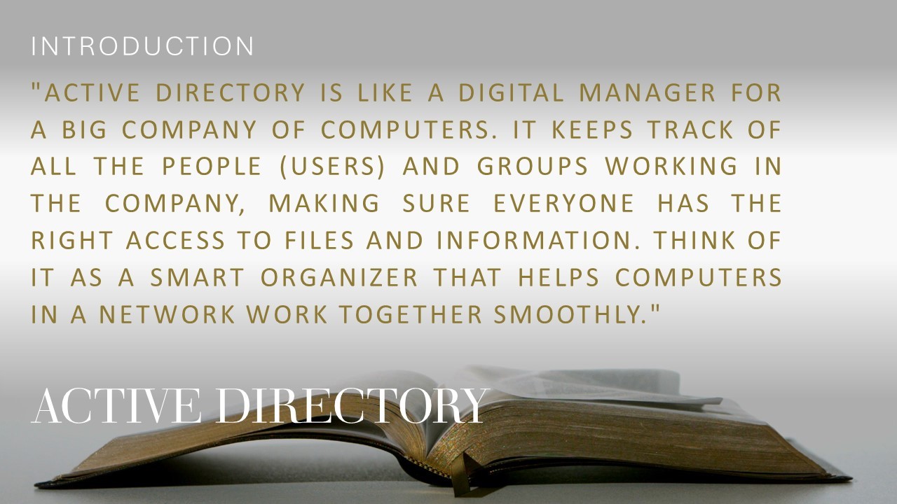 Active Directory - Introduction Active Directory - Introduction