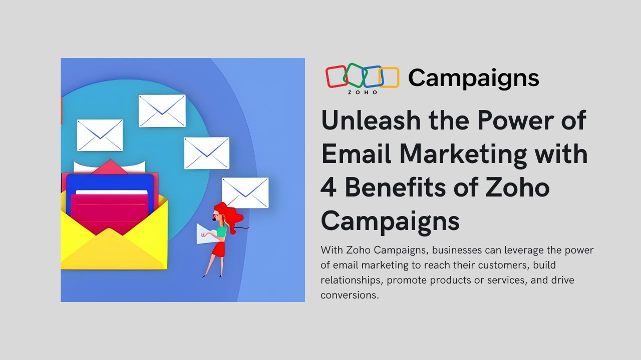 Unleash the Power of Email Marketing with 4 Benefits of Zoho Campaigns Unleash the Power of Email Marketing with 4 Benefits of Zoho Campaigns