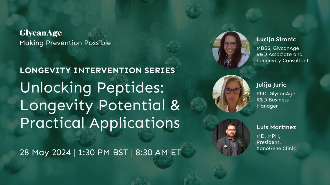 WEBINAR: Unlocking Peptides: Longevity Potential & Practical Applications WEBINAR: Unlocking Peptides: Longevity Potential & Practical Applications