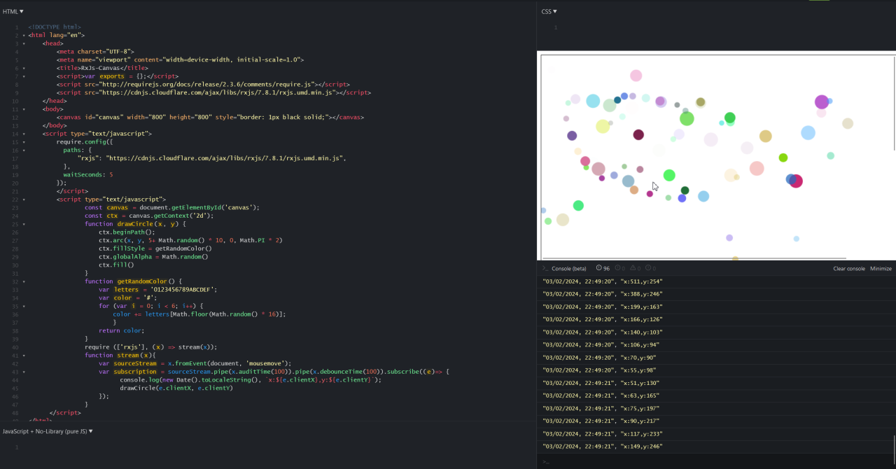 HowTo Processing MouseStream events with RxJs HowTo Processing MouseStream events with RxJs