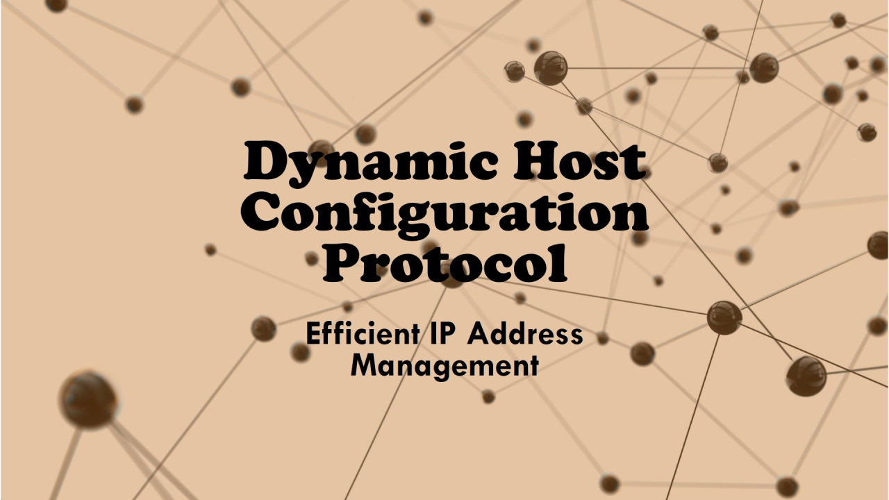 DYNAMIC HOST CONFIGURATION PROTOCOL DYNAMIC HOST CONFIGURATION PROTOCOL