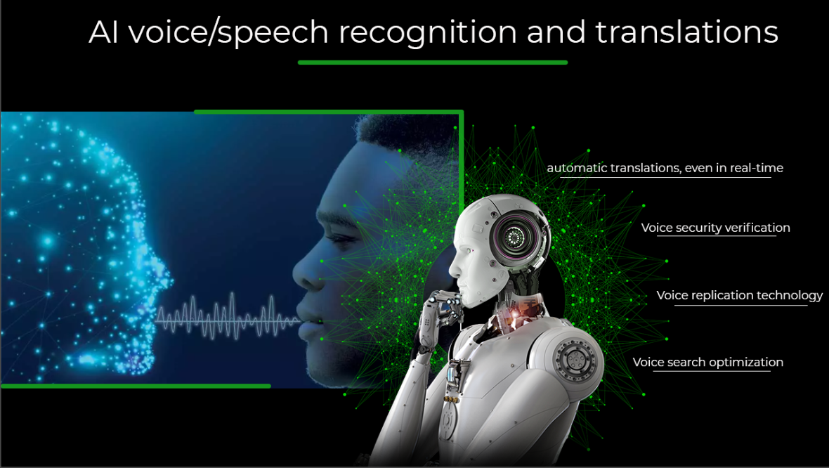 AI voice/speech recognition and translations AI voice/speech recognition and translations