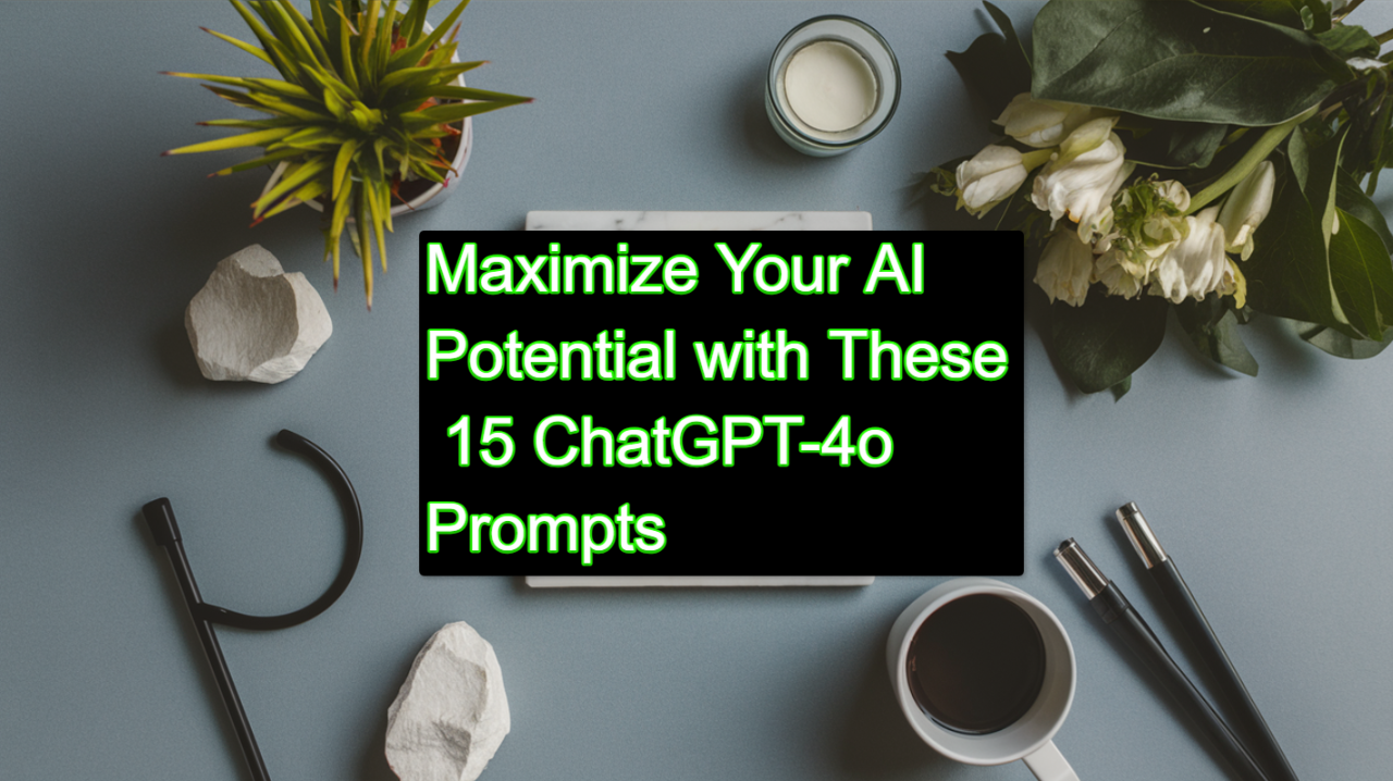 Maximize Your AI Potential with These 15 ChatGPT-4o Prompts Maximize Your AI Potential with These 15 ChatGPT-4o Prompts