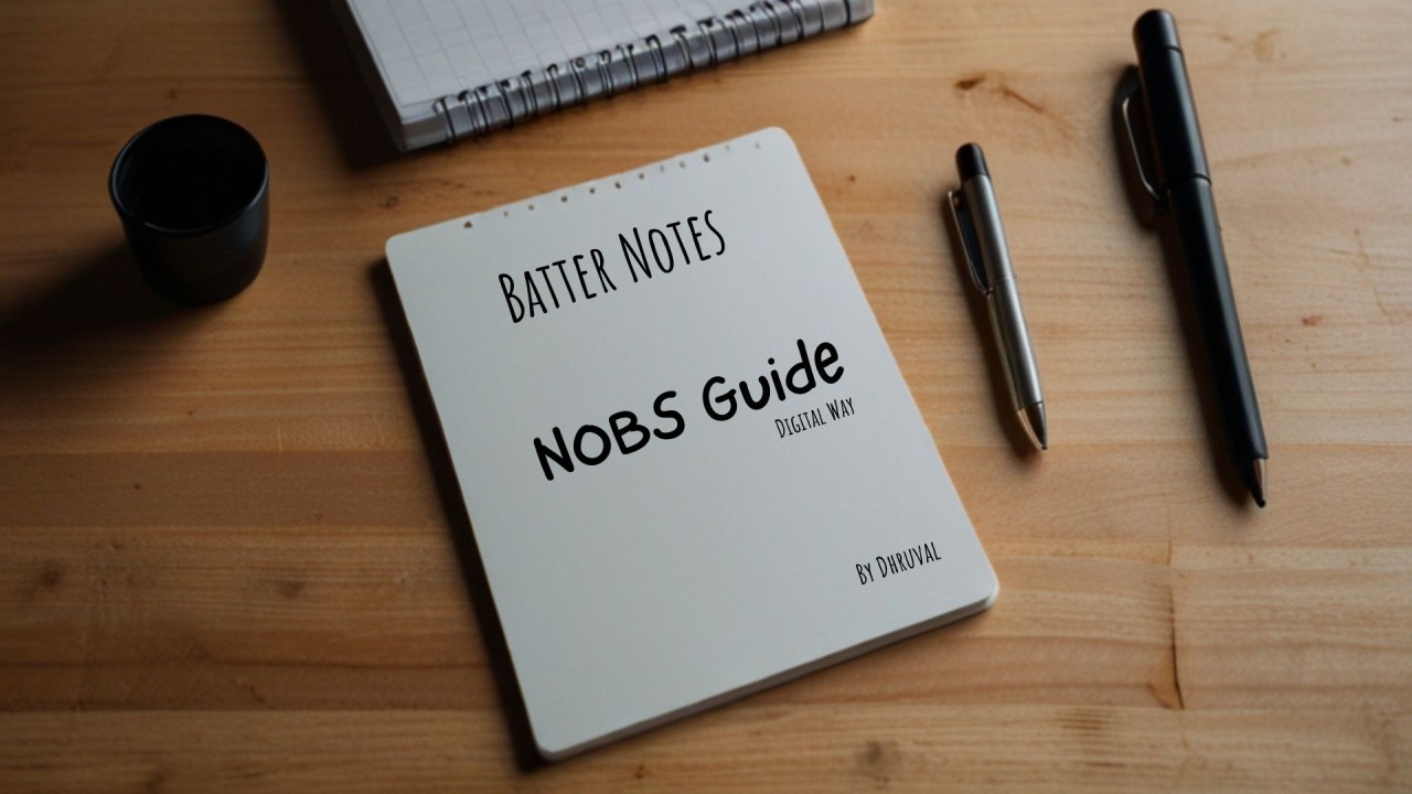 How to create effective notes: NOBS Guide How to create effective notes: NOBS Guide