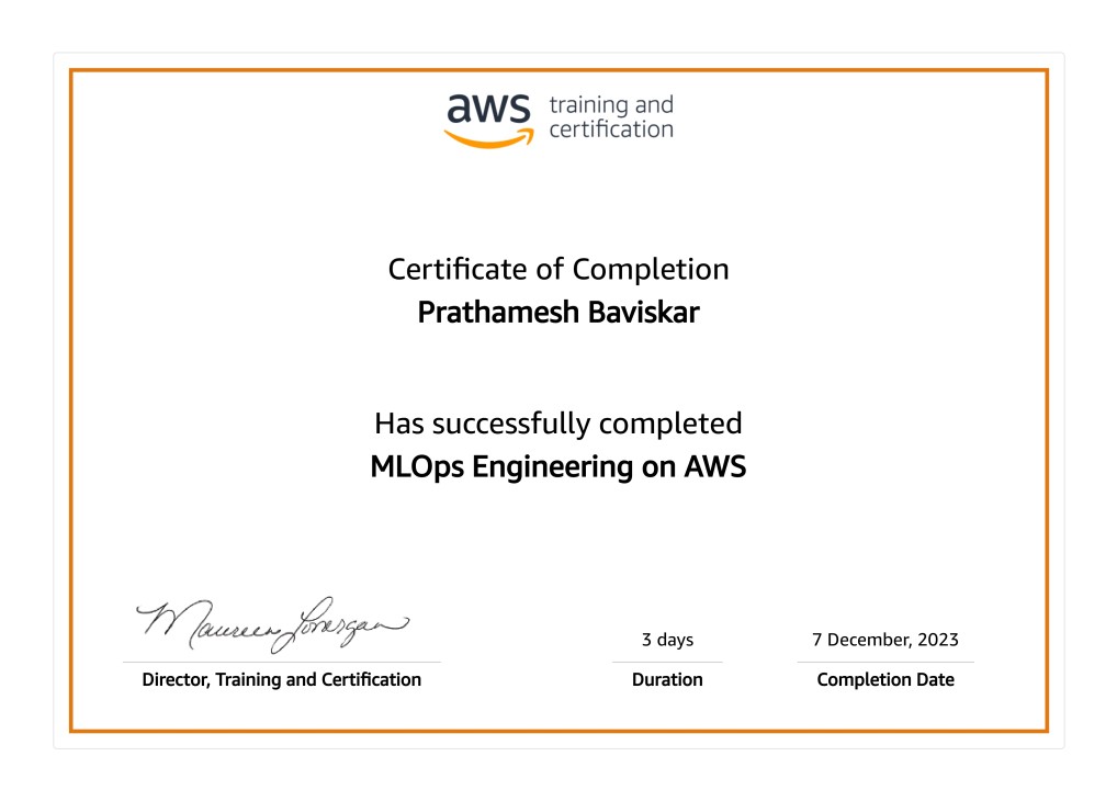 MLOps Engineering on AWS MLOps Engineering on AWS