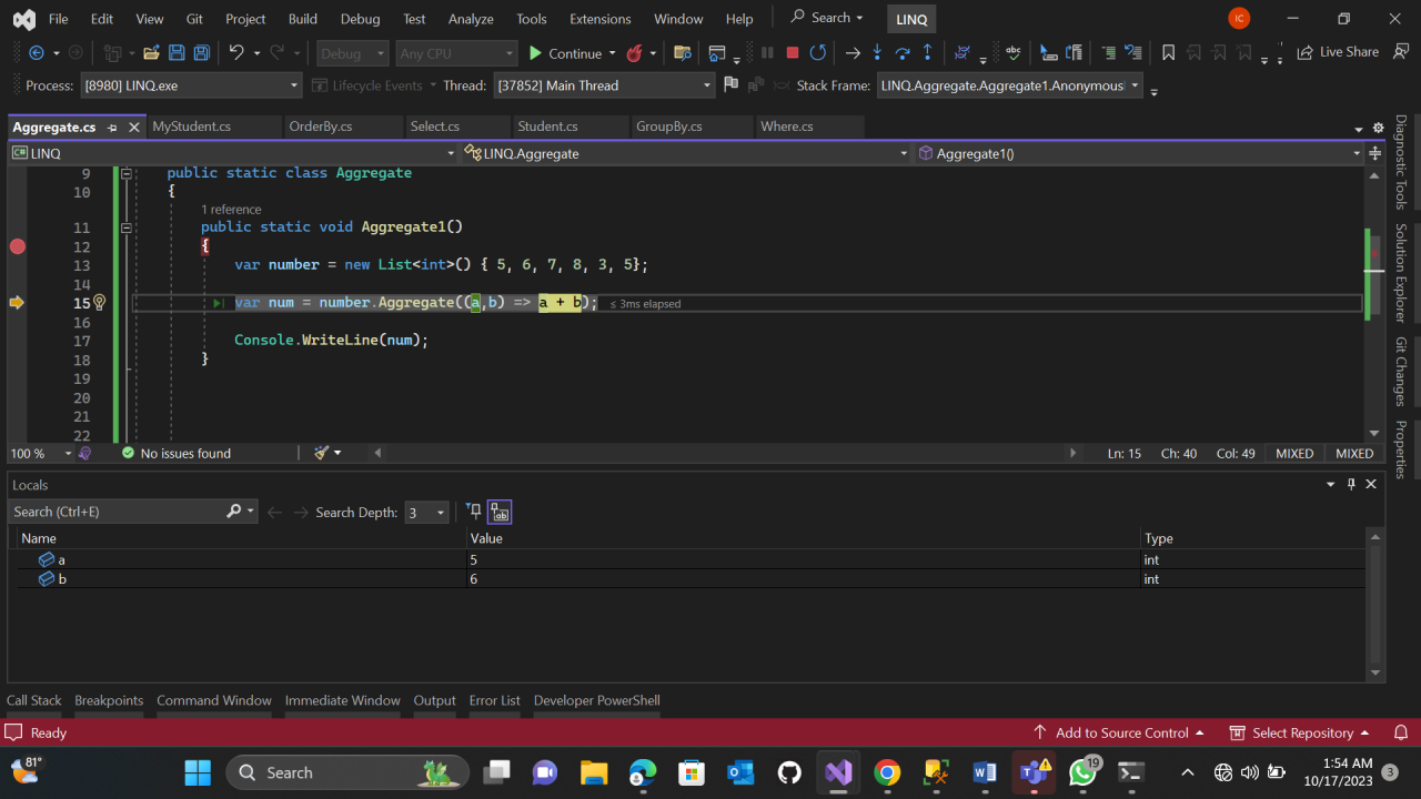Basic LINQ (Aggregate Function) Basic LINQ (Aggregate Function)