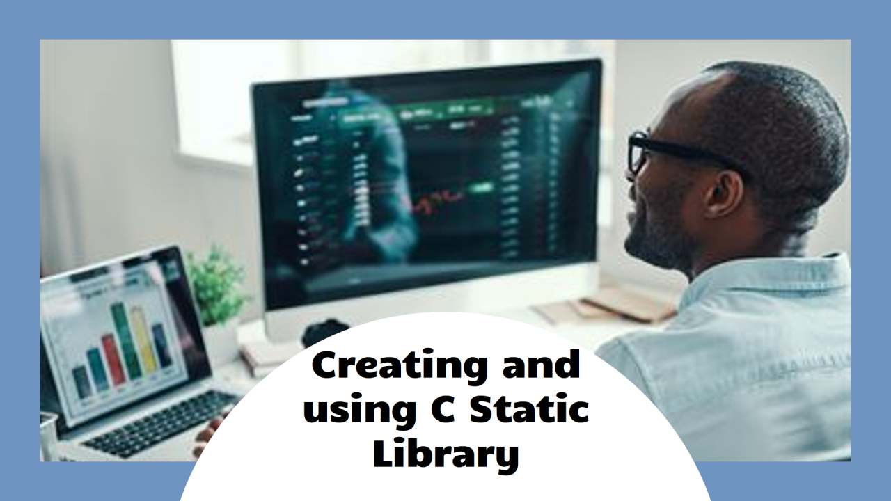 Creating and using C static library. Creating and using C static library.