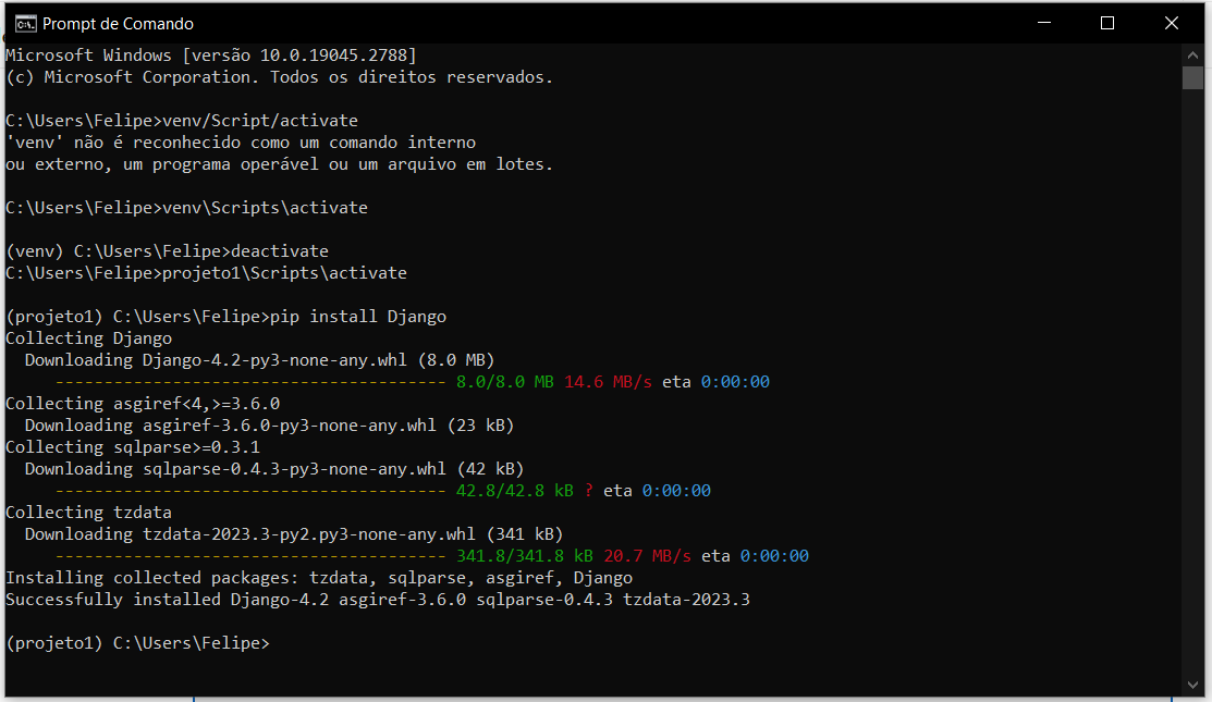 Python: Criando uma venv - Tutorial - Windows Python: Criando uma venv - Tutorial - Windows