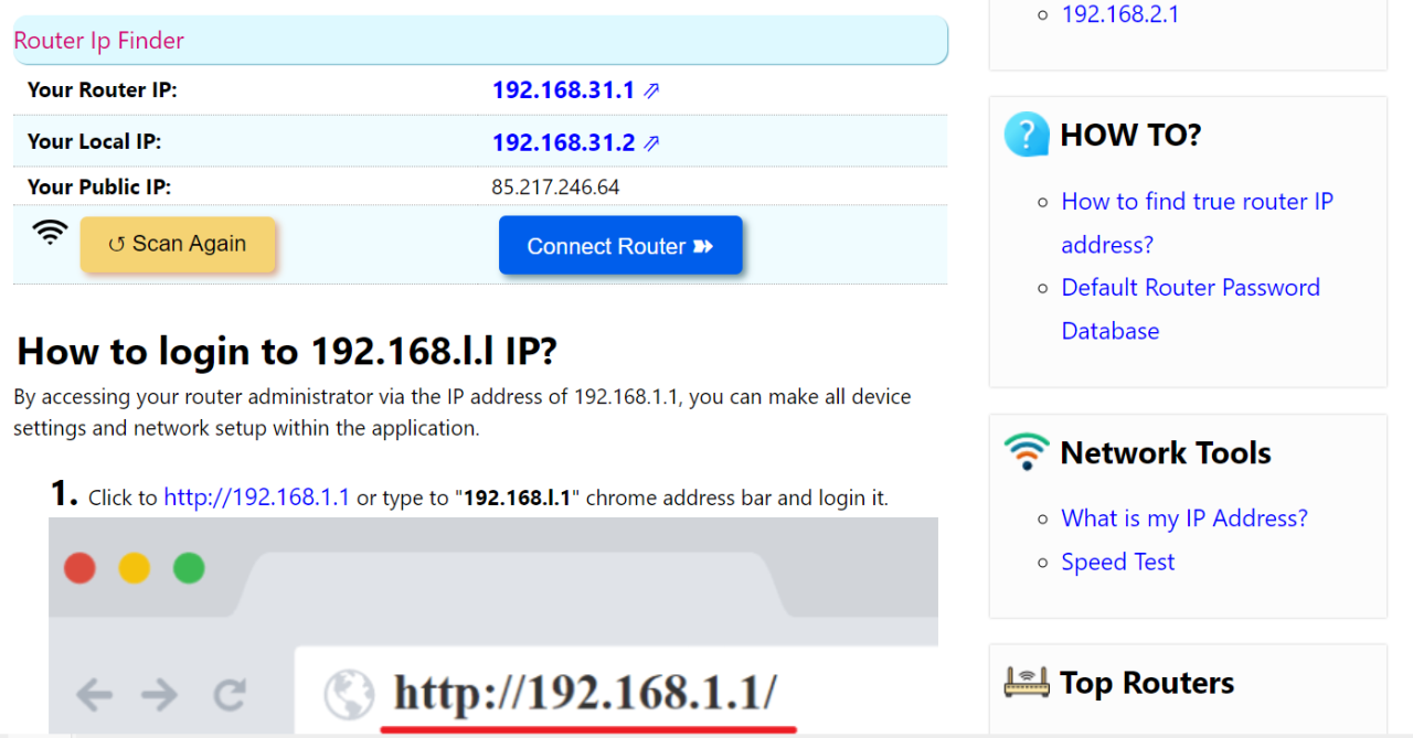 192.168.l.l (192.168.1.1) 192.168.l.l (192.168.1.1)