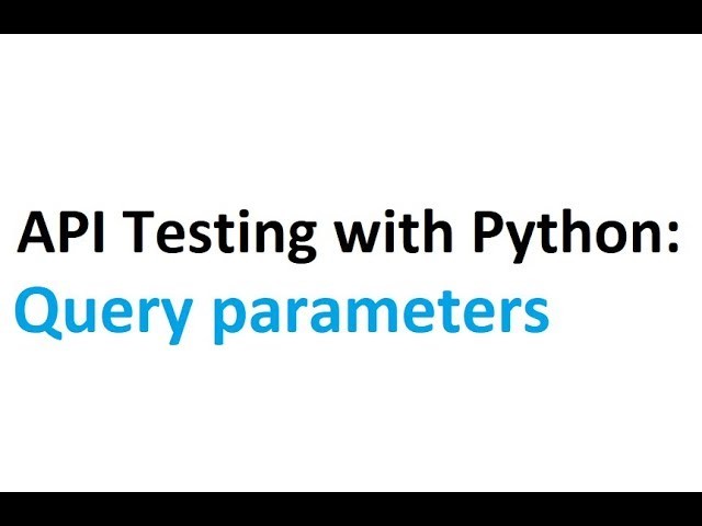 FAST API Query Parameters FAST API Query Parameters