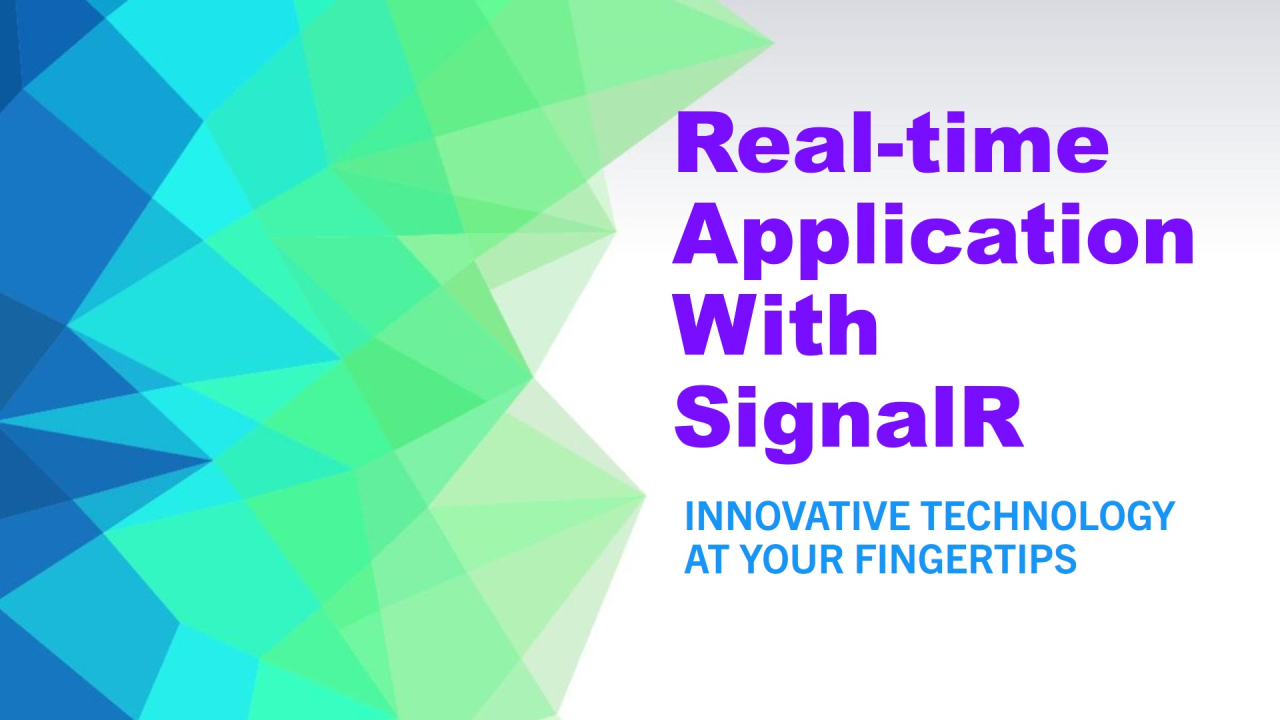 Real-Time Interactivity Using SignalR in .NET Real-Time Interactivity Using SignalR in .NET