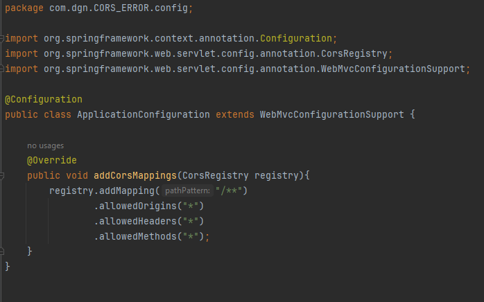 Spring Boot CORS ERROR Handle Spring Boot CORS ERROR Handle