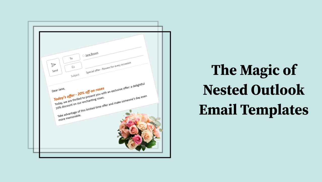 Nested email templates for Outlook: update once – reuse anytime! Nested email templates for Outlook: update once – reuse anytime!