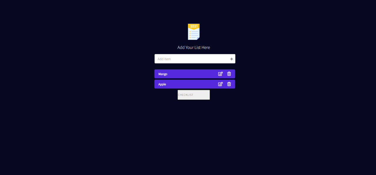Todo list react app Todo list react app