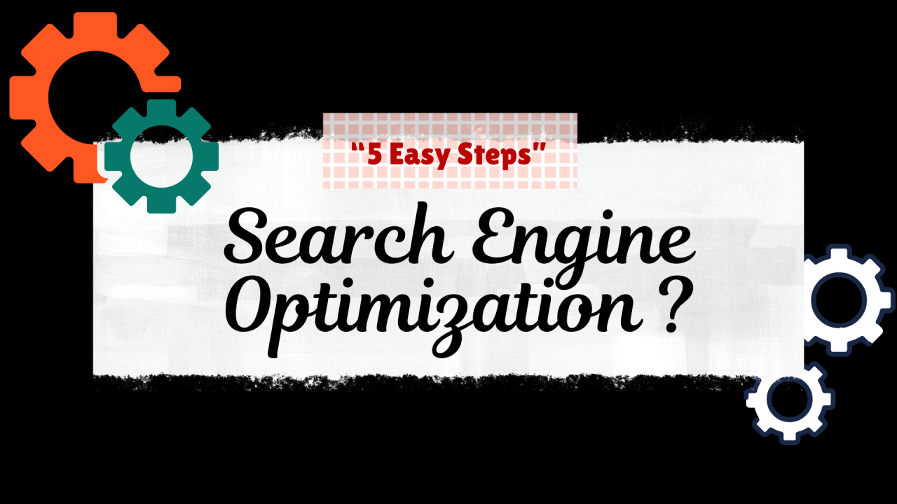 Search Engine Optimization(SEO) in 5 Easy Steps? Search Engine Optimization(SEO) in 5 Easy Steps?