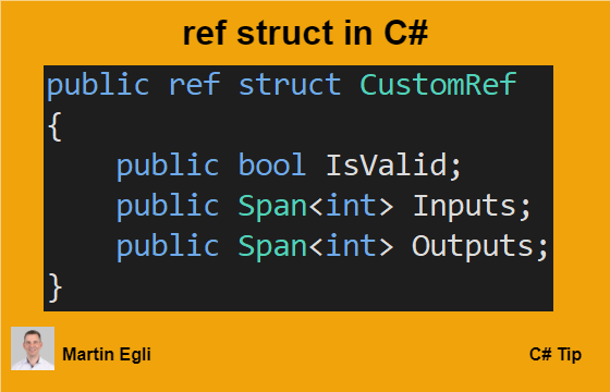 ref struct in C# ref struct in C#
