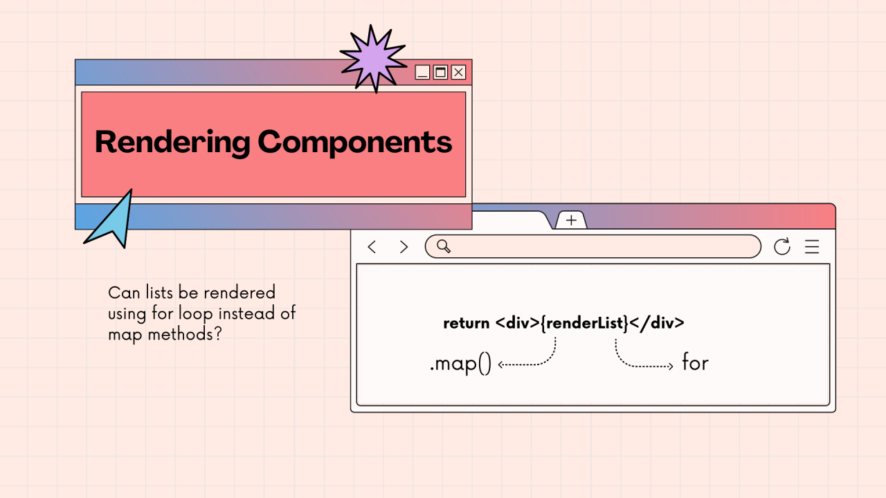 Rendering React Components: A Comparison of for Loops and .map() Rendering React Components: A Comparison of for Loops and .map()