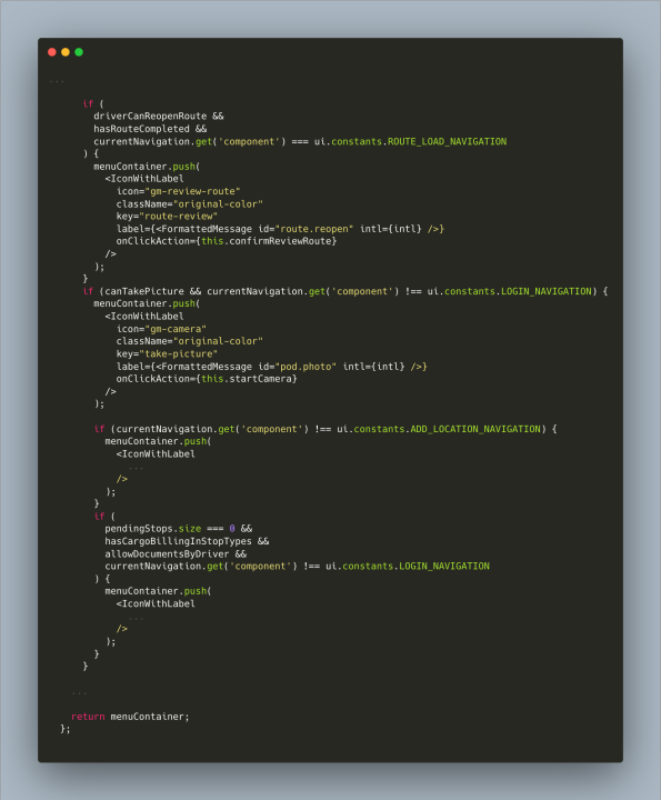 Refactoring React Component, Nested If/Else to Object Literal Refactoring React Component, Nested If/Else to Object Literal