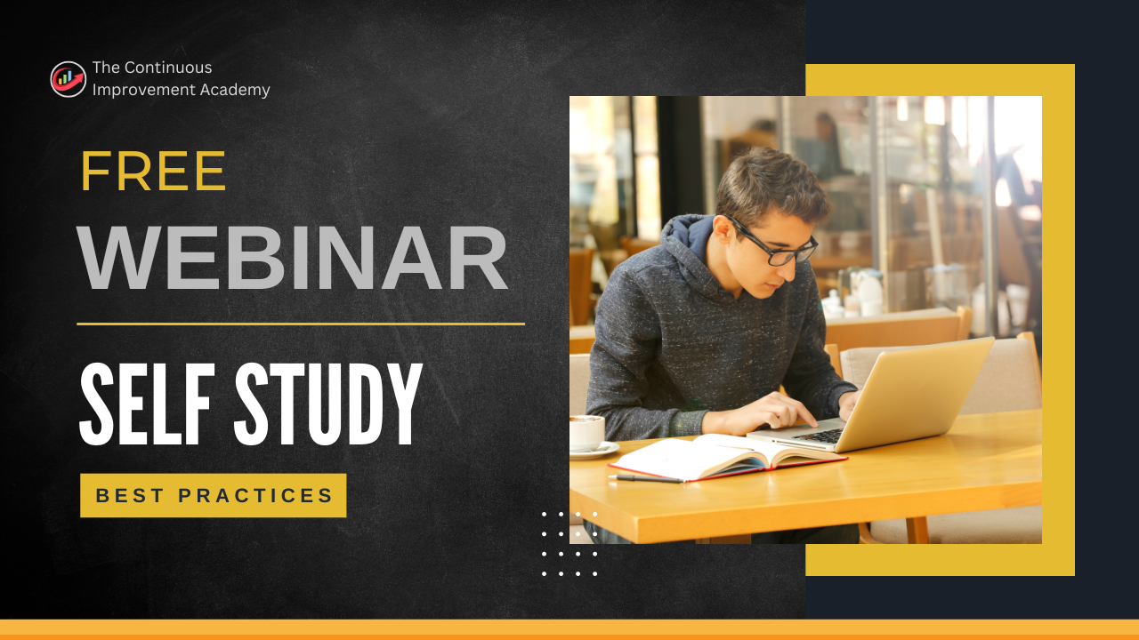 Free Webinar - Best Practices for Successful Self-Study Free Webinar - Best Practices for Successful Self-Study