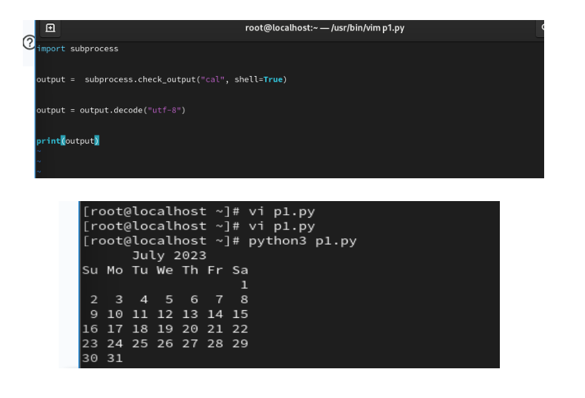 How to store the output of a command in a variable using Python. How to store the output of a command in a variable using Python.