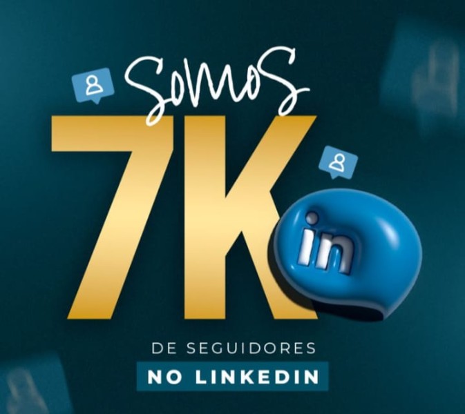 Conquistei mais de 7.000 seguidores no Linkedin! Conquistei mais de 7.000 seguidores no Linkedin!