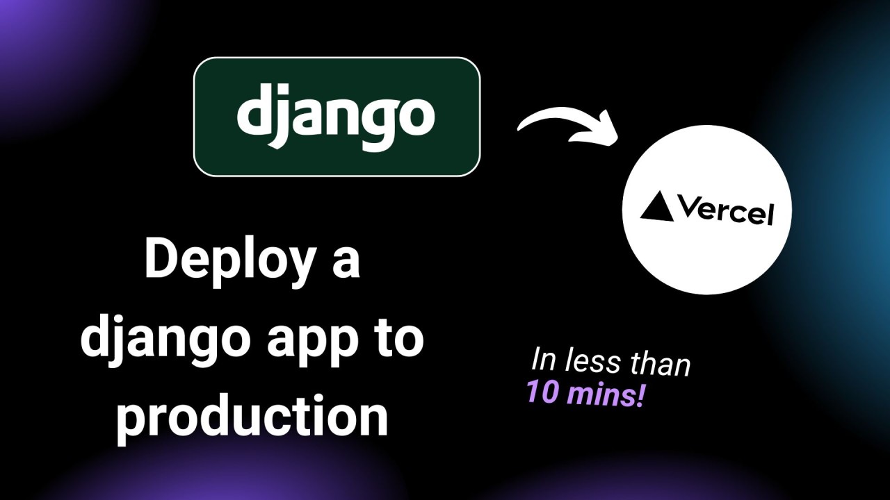 Deploy your django application on vercel for FREE! Deploy your django application on vercel for FREE!