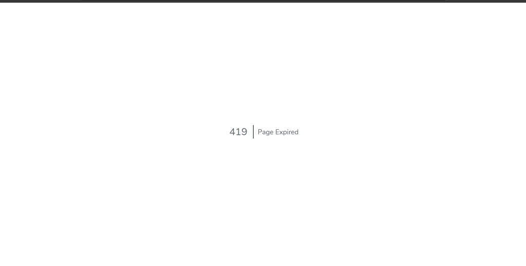 419 | Page Expired in Laravel 419 | Page Expired in Laravel