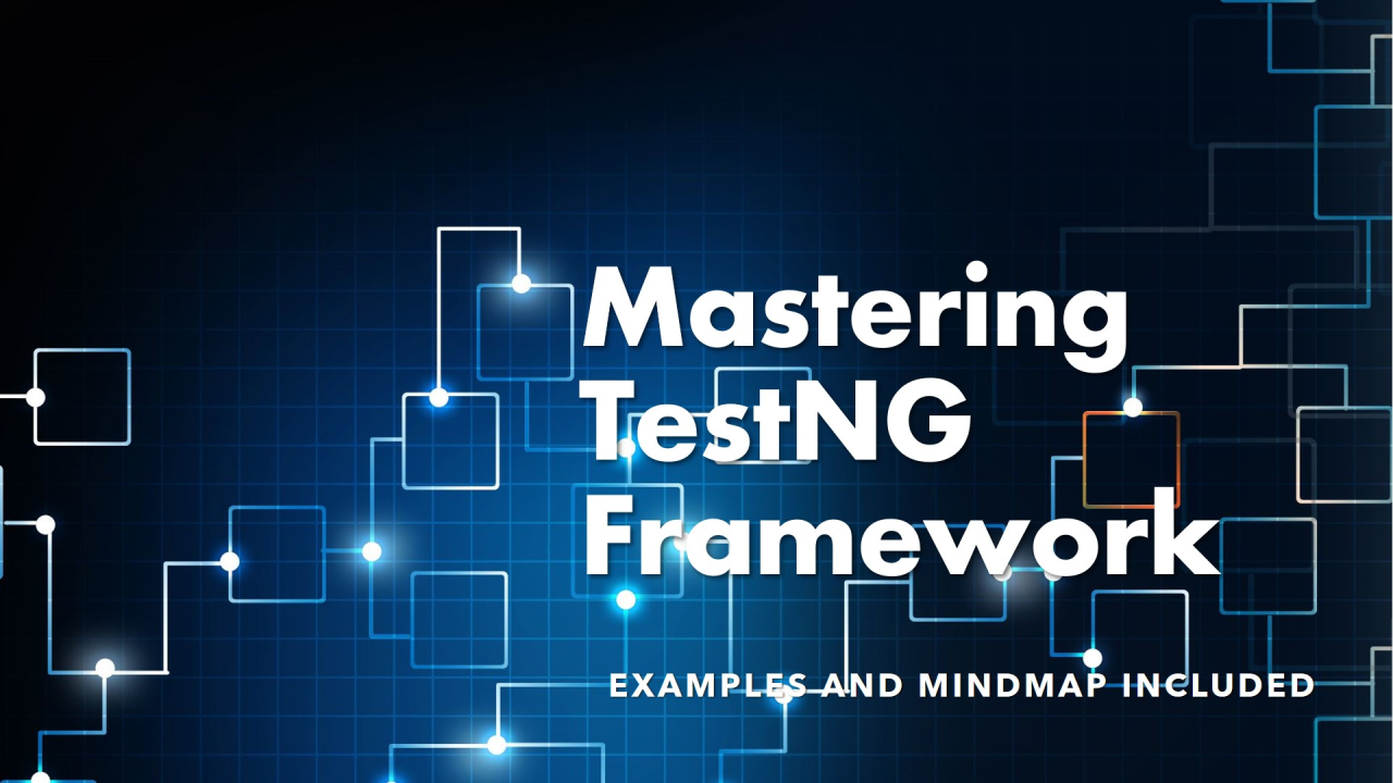 Understanding TestNG Framework with examples and MindMap Understanding TestNG Framework with examples and MindMap