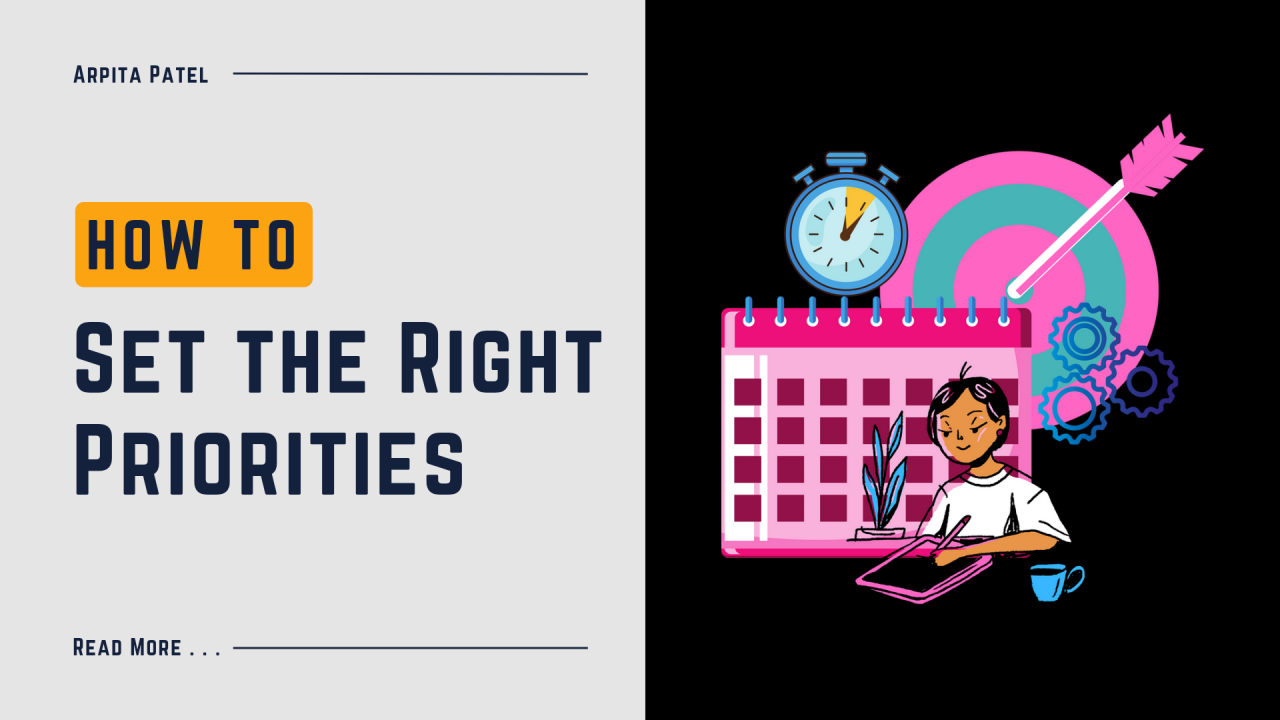 How to Set the Right Priorities How to Set the Right Priorities