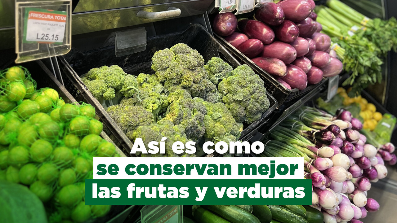 Así es como se conservan mejor las frutas y verduras Así es como se conservan mejor las frutas y verduras