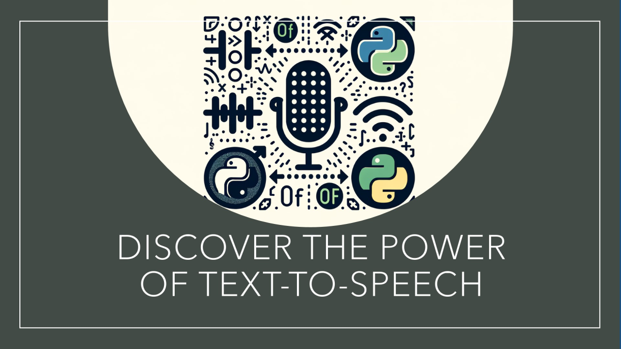 Exploring Free Python Libraries to Convert Text To Speech gtts and pyttsx3 Exploring Free Python Libraries to Convert Text To Speech gtts and pyttsx3