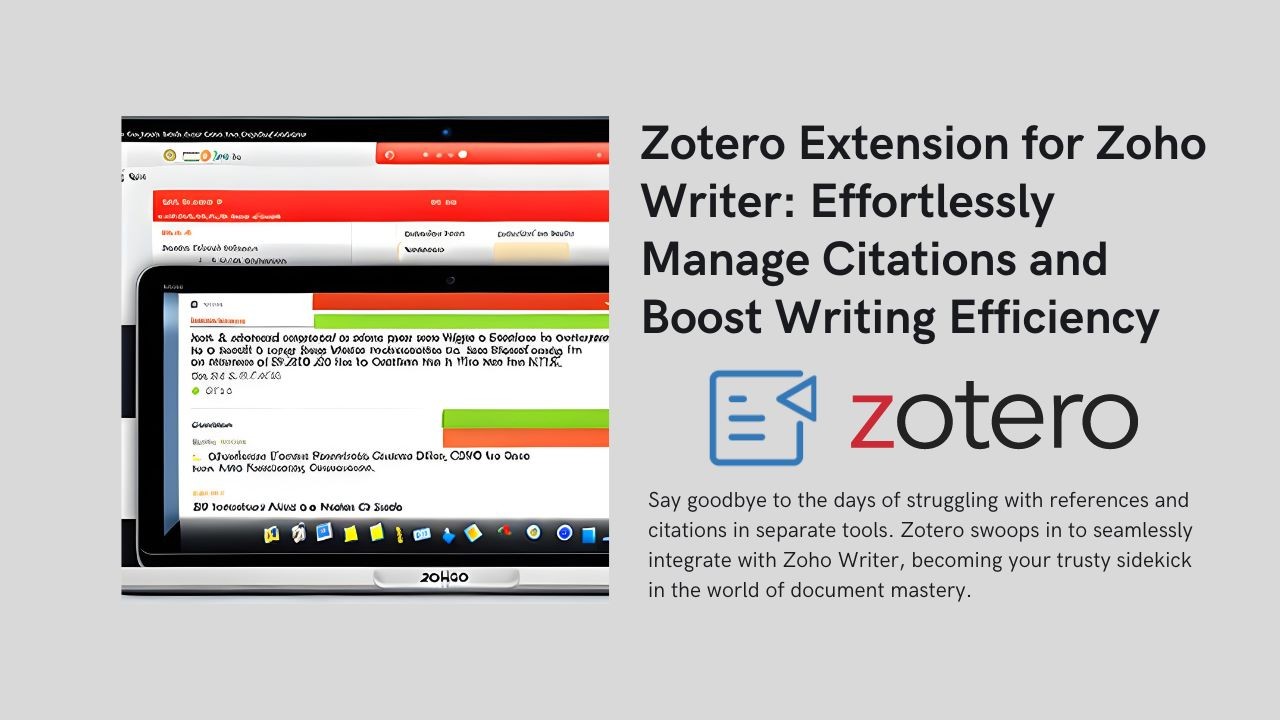 Zotero Extension for Zoho Writer: Effortlessly Manage Citations and ... Zotero Extension for Zoho Writer: Effortlessly Manage Citations and ...