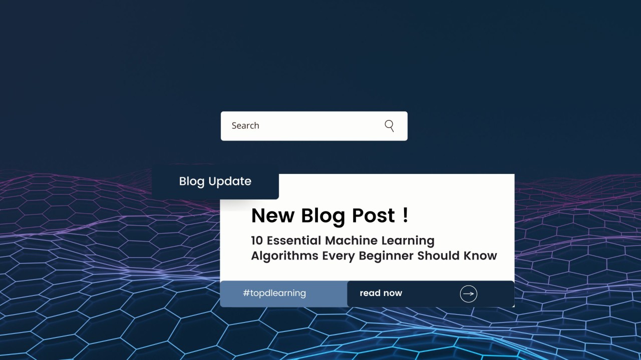10 Essential Machine Learning Algorithms Every Beginner Should Know 10 Essential Machine Learning Algorithms Every Beginner Should Know