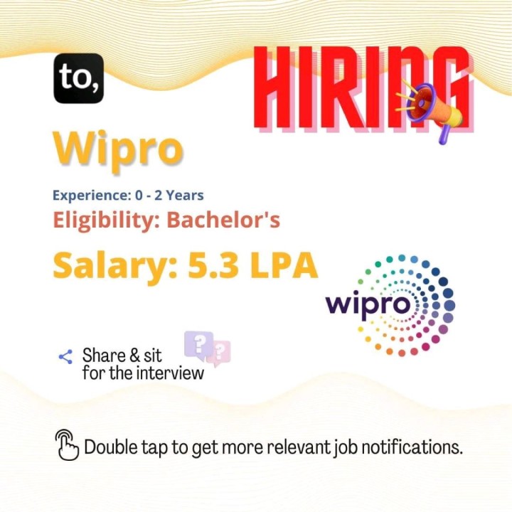 Bulk Hiring in Wipro freshers and Experienced Bulk Hiring in Wipro freshers and Experienced