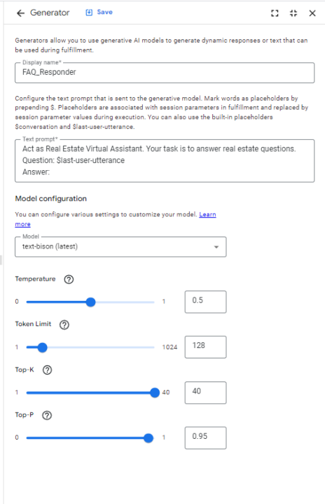 Generative AI in Dialog flow CX Generative AI in Dialog flow CX